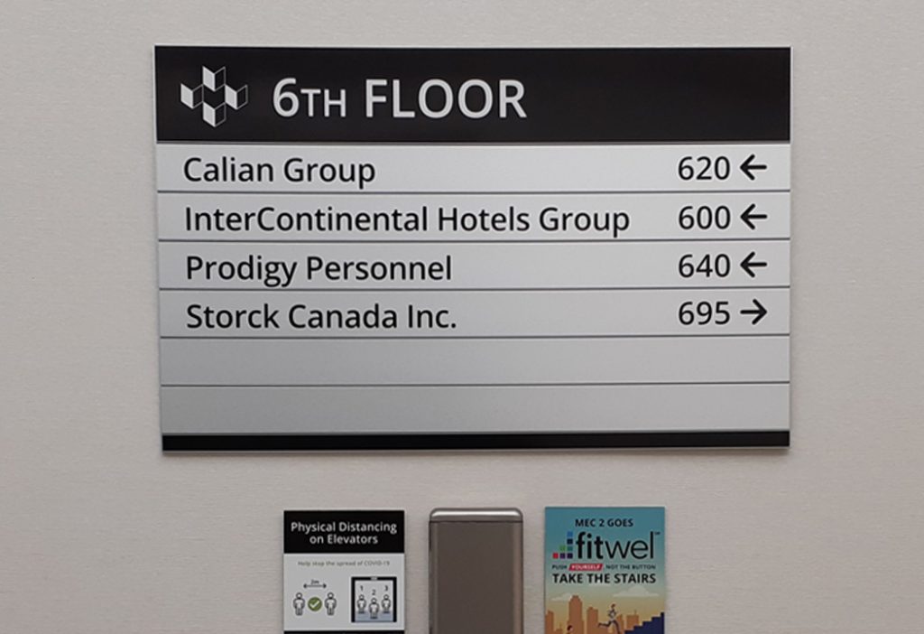 Interior Signs - Westmount Signs & Printing